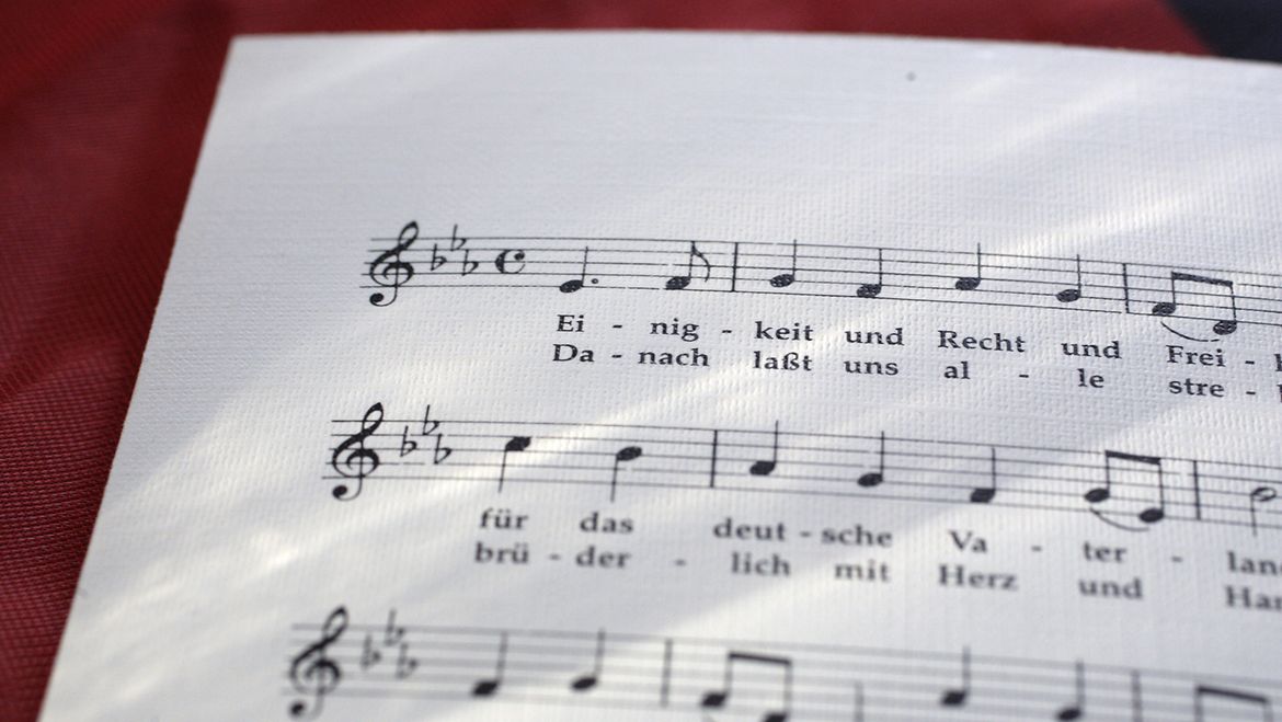 German Bundestag - The German national anthem