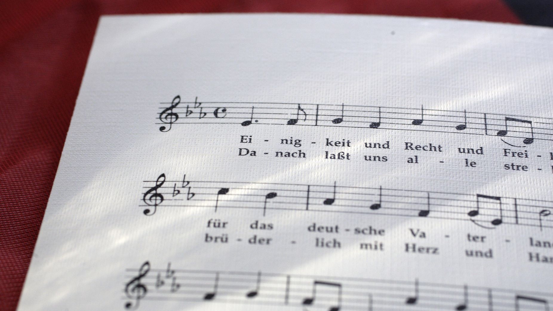 German Bundestag - The German national anthem